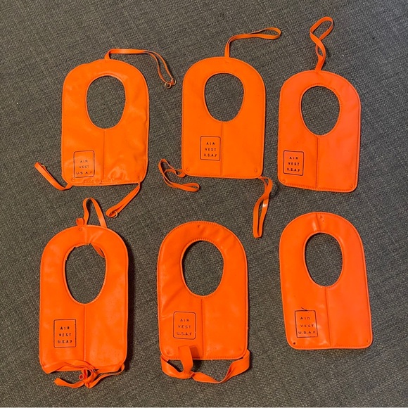 Toys | Lot Of 6 Vintage Orange Air Force Life Vest Usaf For 1964 Hasbro ...
